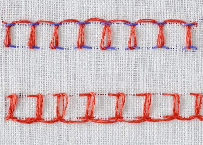 Running stitch and its variations - hand embroidery stitches