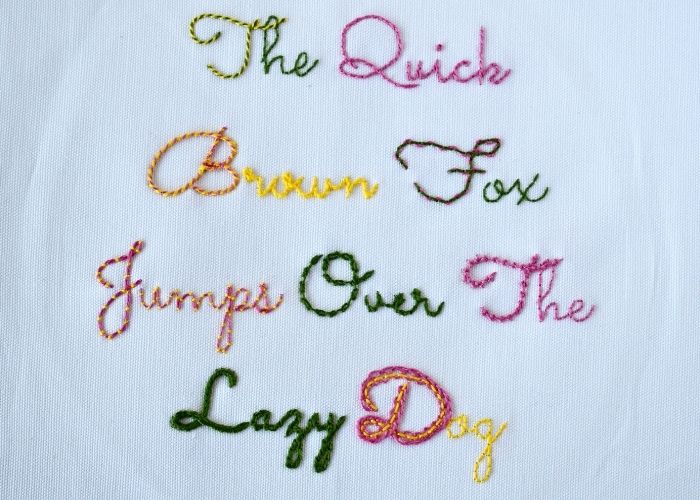Stitches For Script Lettering - Basic to Fancy + Sampler & Tutorial